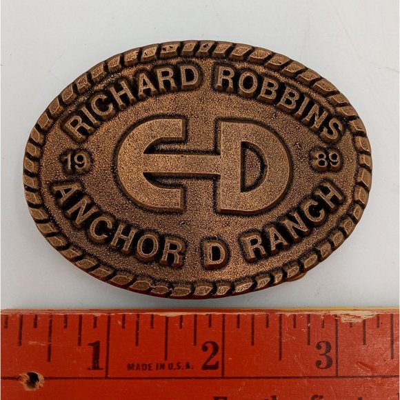 Dyna Buckle | Accessories | Anchor D Ranch Belt Buckle Vintage 989 ...